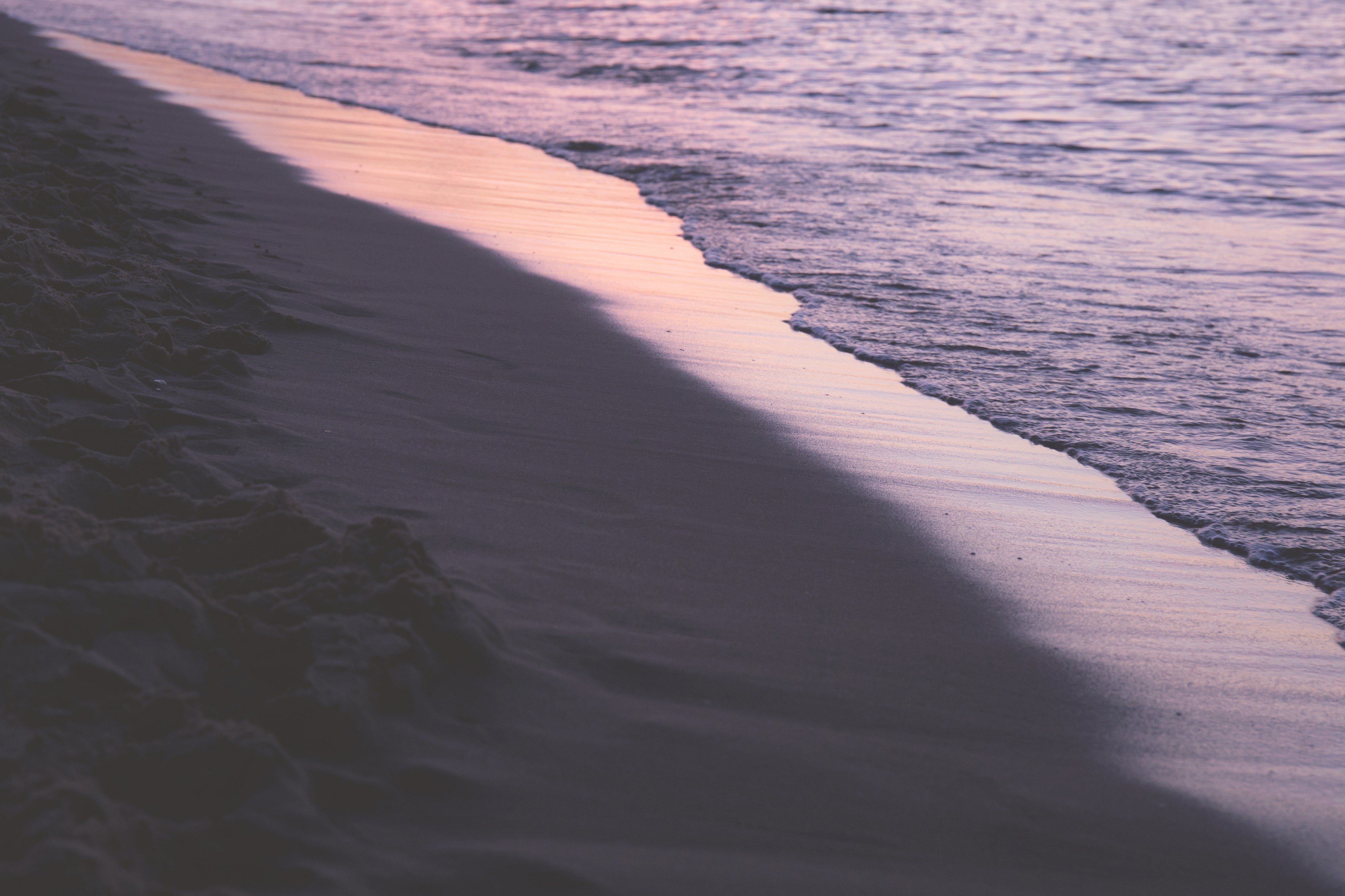 Seashore at sunset - freestocks.org - Free stock photo